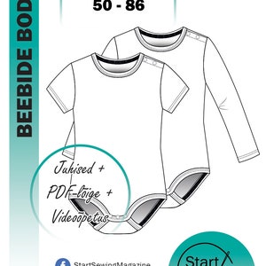 Babies Body With Snap Fasteners PDF Pattern With Video Tutorial! - Etsy