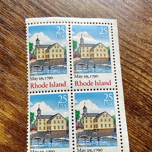 Rhode Island 25 Cent US Postage Stamp, 1987 - Etsy