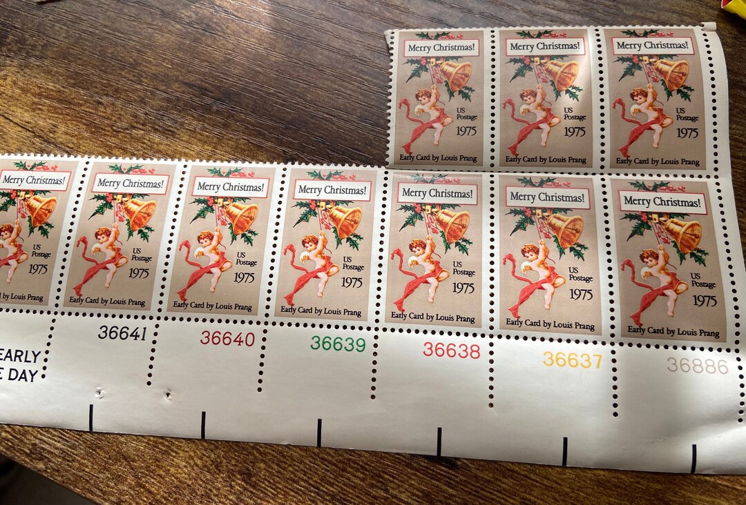 1975 Merry Christmas Angels US Postage Stamps - Etsy