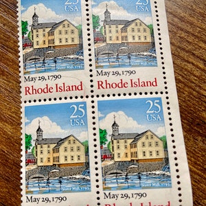 Rhode Island 25 Cent US Postage Stamp, 1987 - Etsy