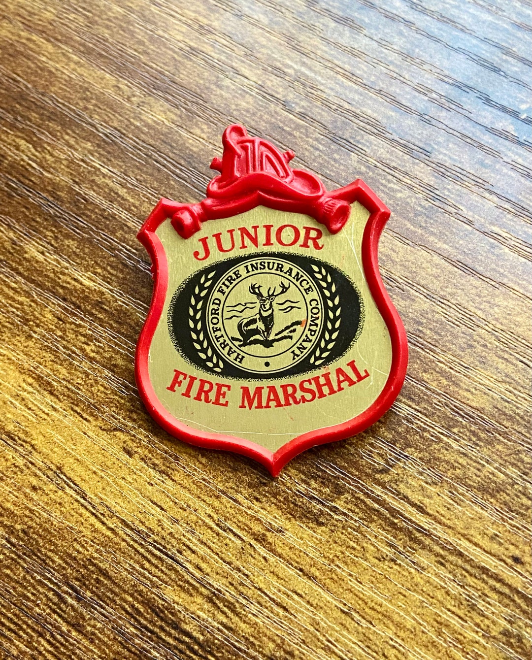 Stoffel Crafted Lapel Emblem Fire Marshall Badge From Hartford Fire ...