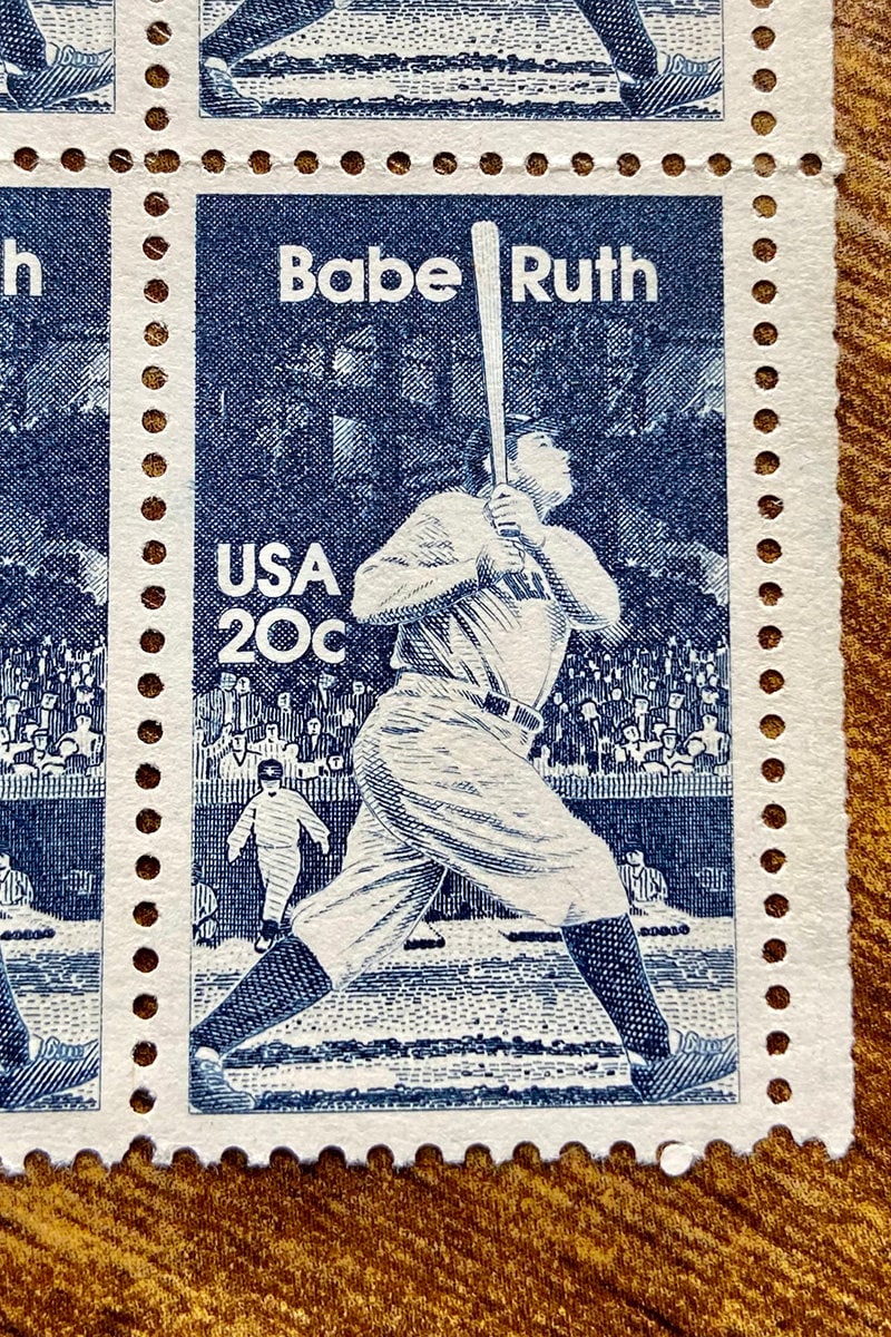 Babe Ruth 20 Cent US Postage Stamp, 1983 - Etsy
