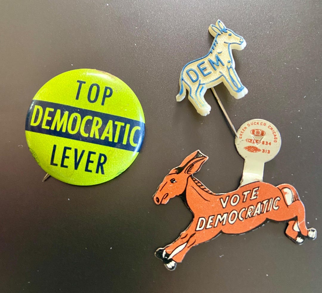 Vote Democratic Pins - Etsy
