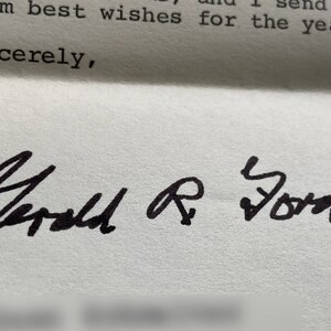 President Gerald Ford Signature - 1975 - Etsy