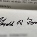 President Gerald Ford Signature - 1975 - Etsy