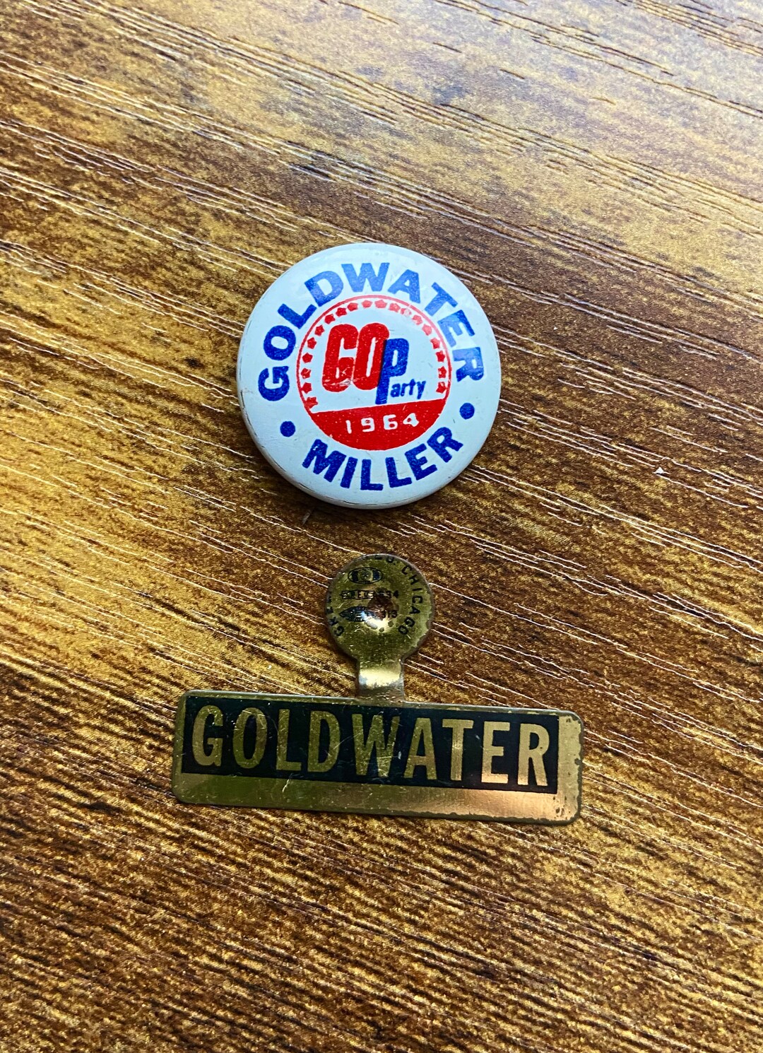 Goldwater, Miller GOP Party, 1964 Button - Etsy