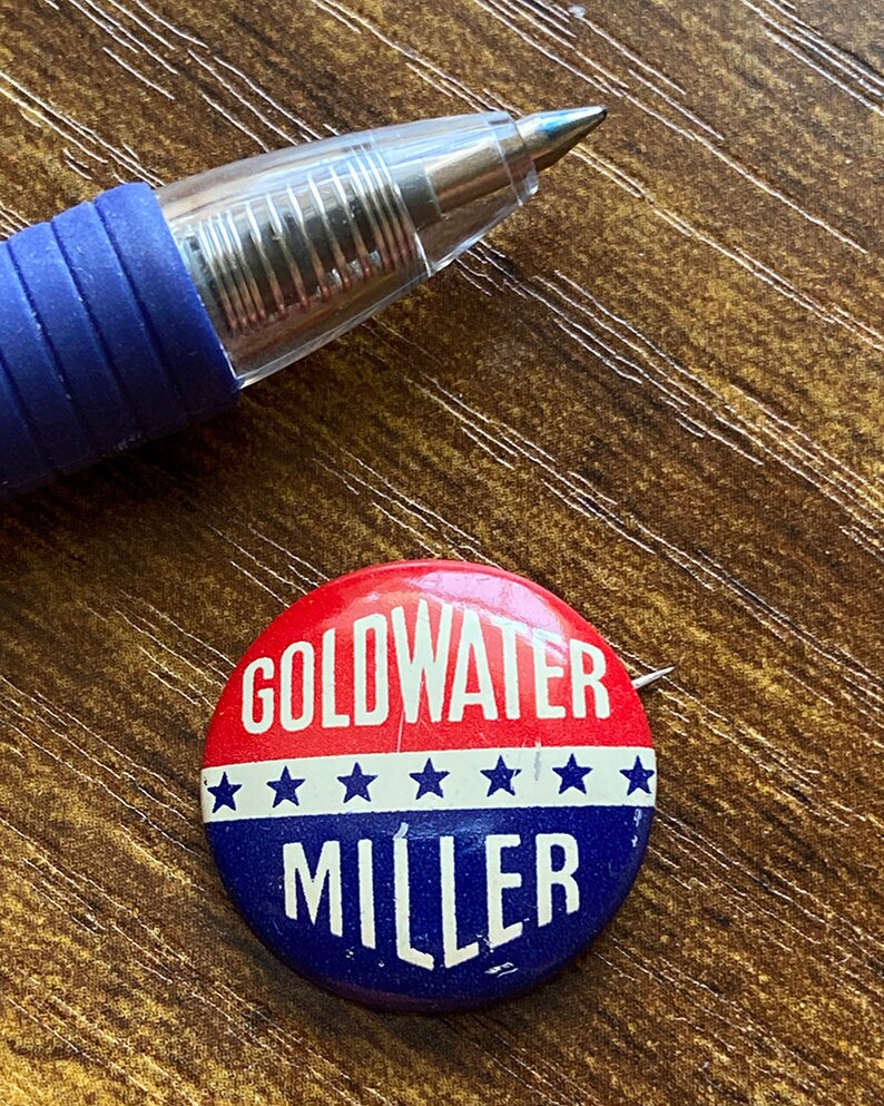 1964 Goldwater Miller Political Buttons - Vintage - Etsy