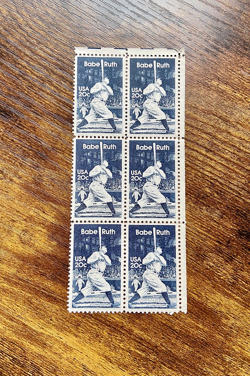 Babe Ruth 20 Cent US Postage Stamp, 1983 - Etsy