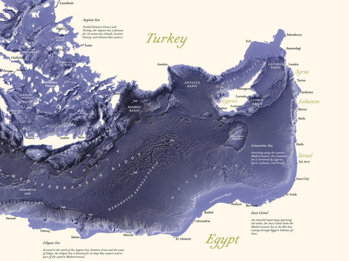 Mediterranean Seafloor Shaded Relief Map Explore the Depths in Stunning ... Mediterranean Seafloor Shaded Relief Map Explore the Depths in Stunning ...