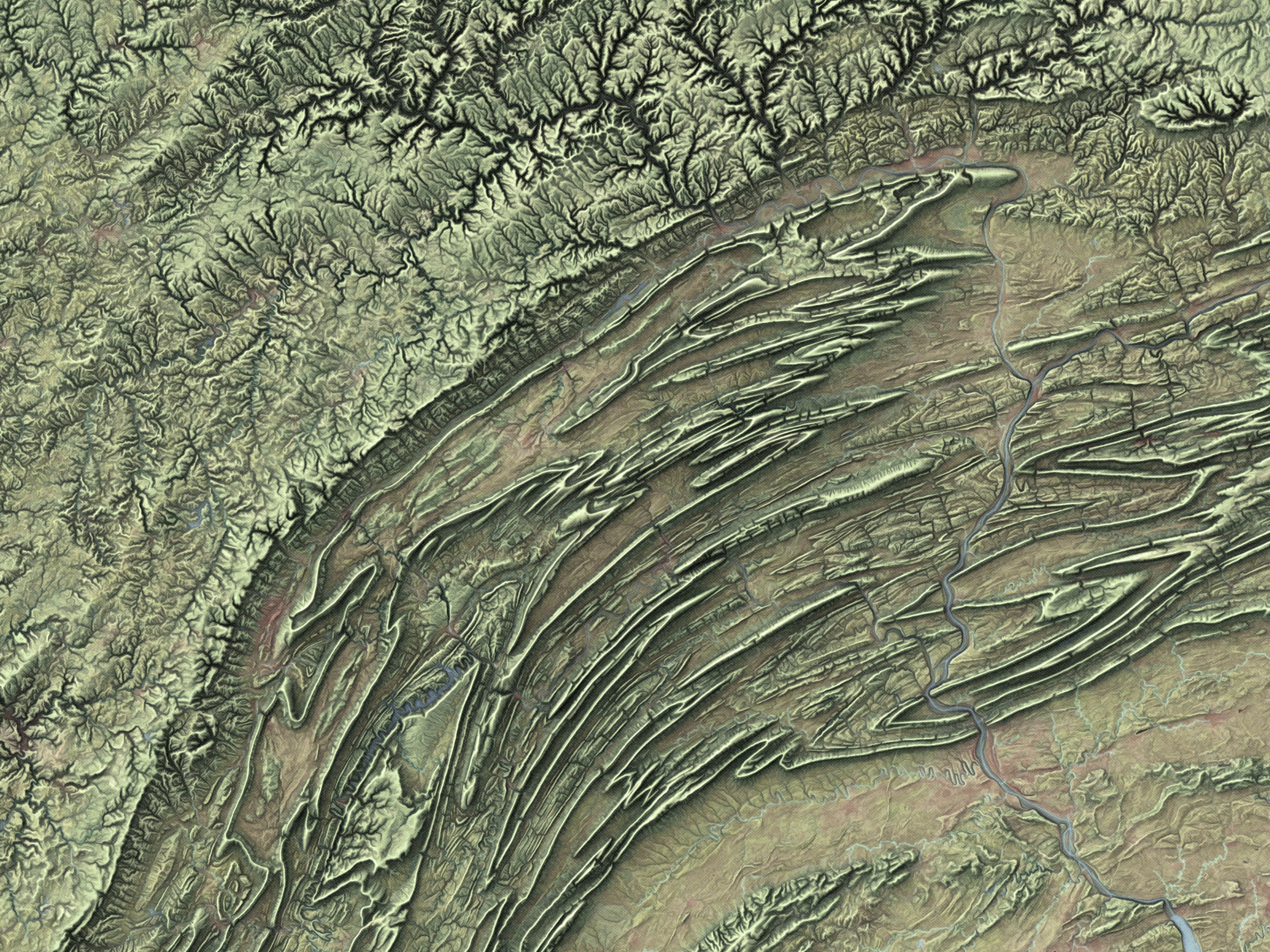 Pennsylvania Topographic Map Map of Pennsylvania - Etsy