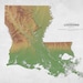 Louisiana Map Poster 3 Options - Etsy