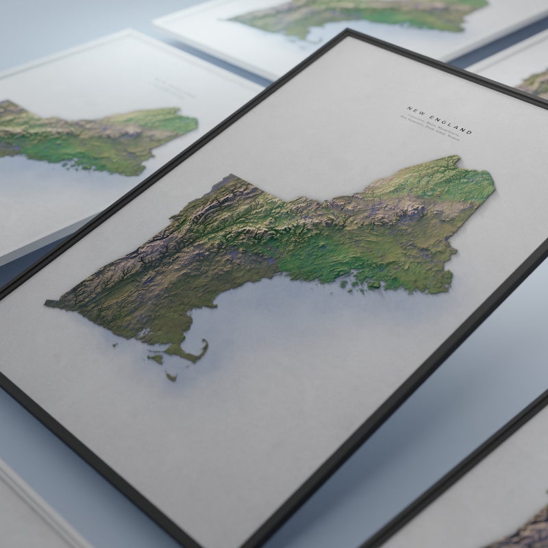 New England Poster - Etsy