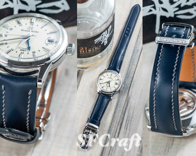 Tailor Made Shell Cordovan Watch Strap Custom Made by Grand Seiko Owner ...