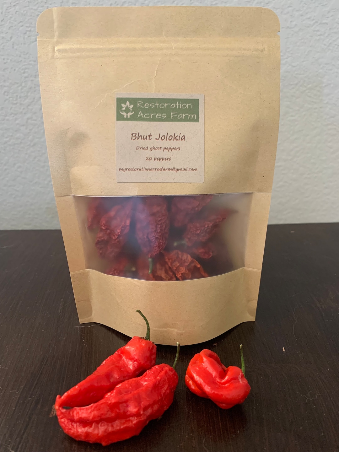 Organically Grown Dried Ghost Peppers - 20 Count - Etsy