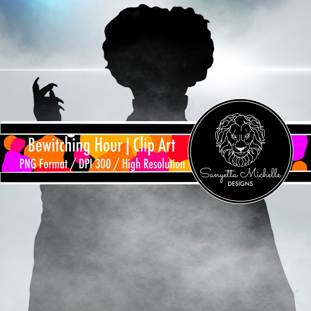 Digital Clip Art Bewitching Hour A Witch at Twilight - Etsy