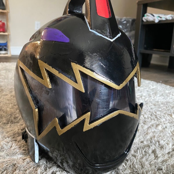 Power Rangers Black Ranger Helmet - Etsy
