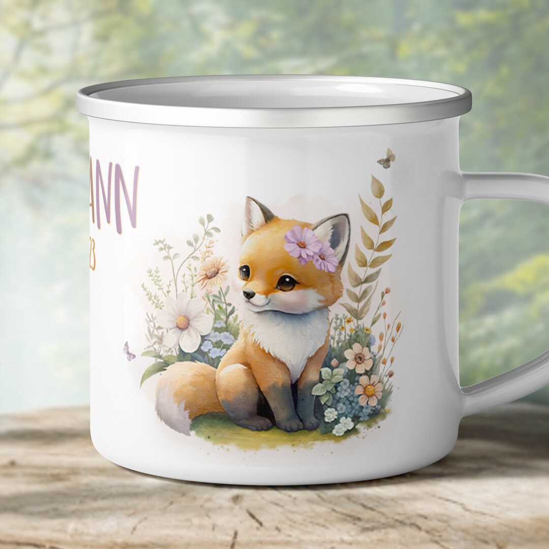 Personalized Enamel Mug for Children | Children's Mug With Desired Name ...