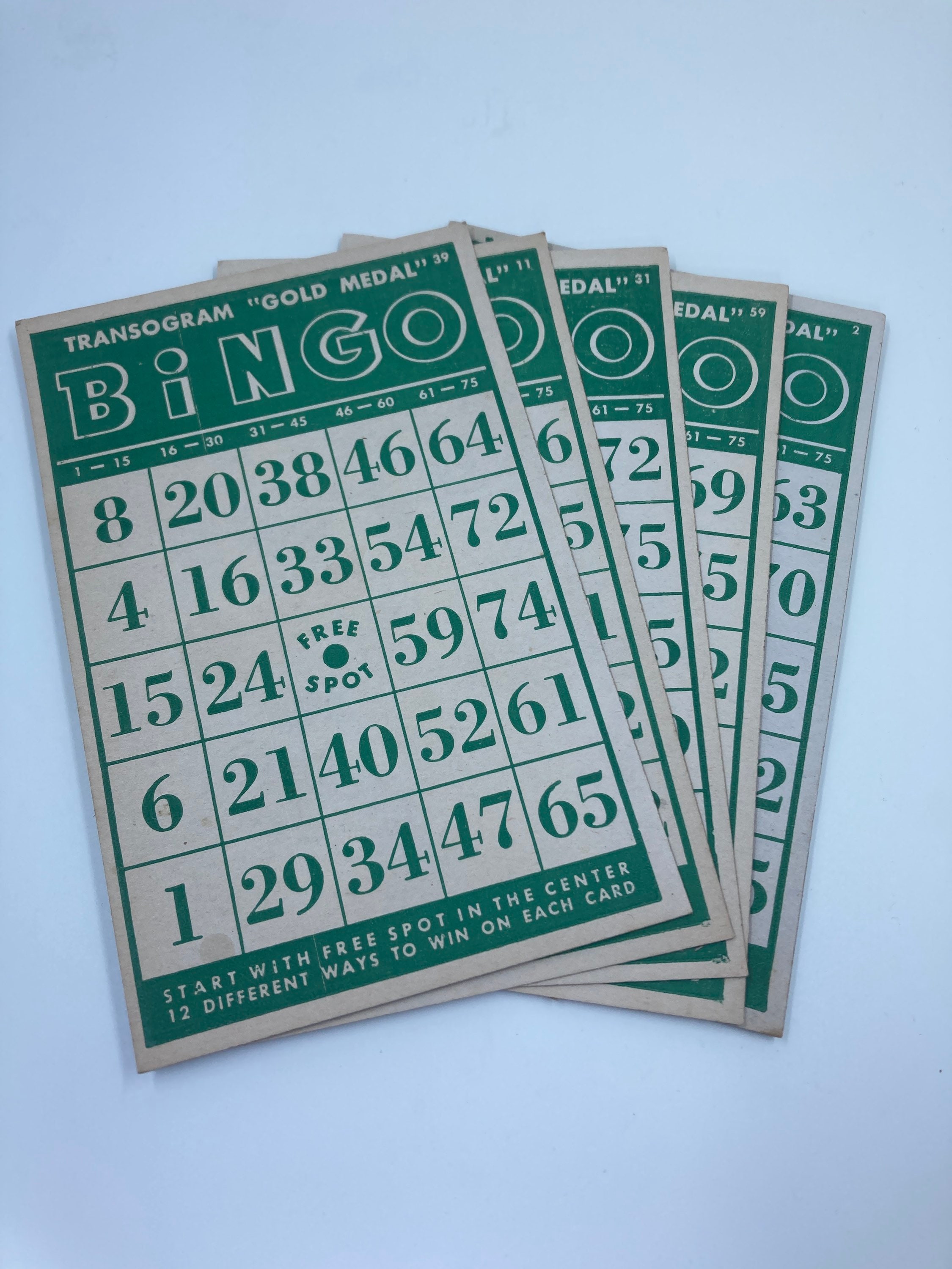Vintage BINGO Cards, Numbers, Markers - Etsy
