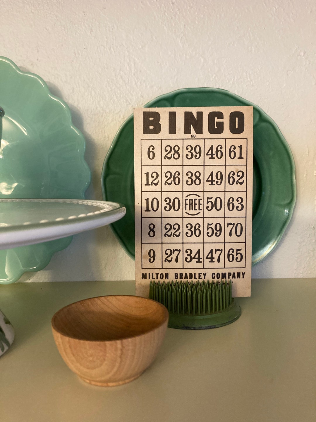 Vintage BINGO Cards, Numbers, Markers - Etsy