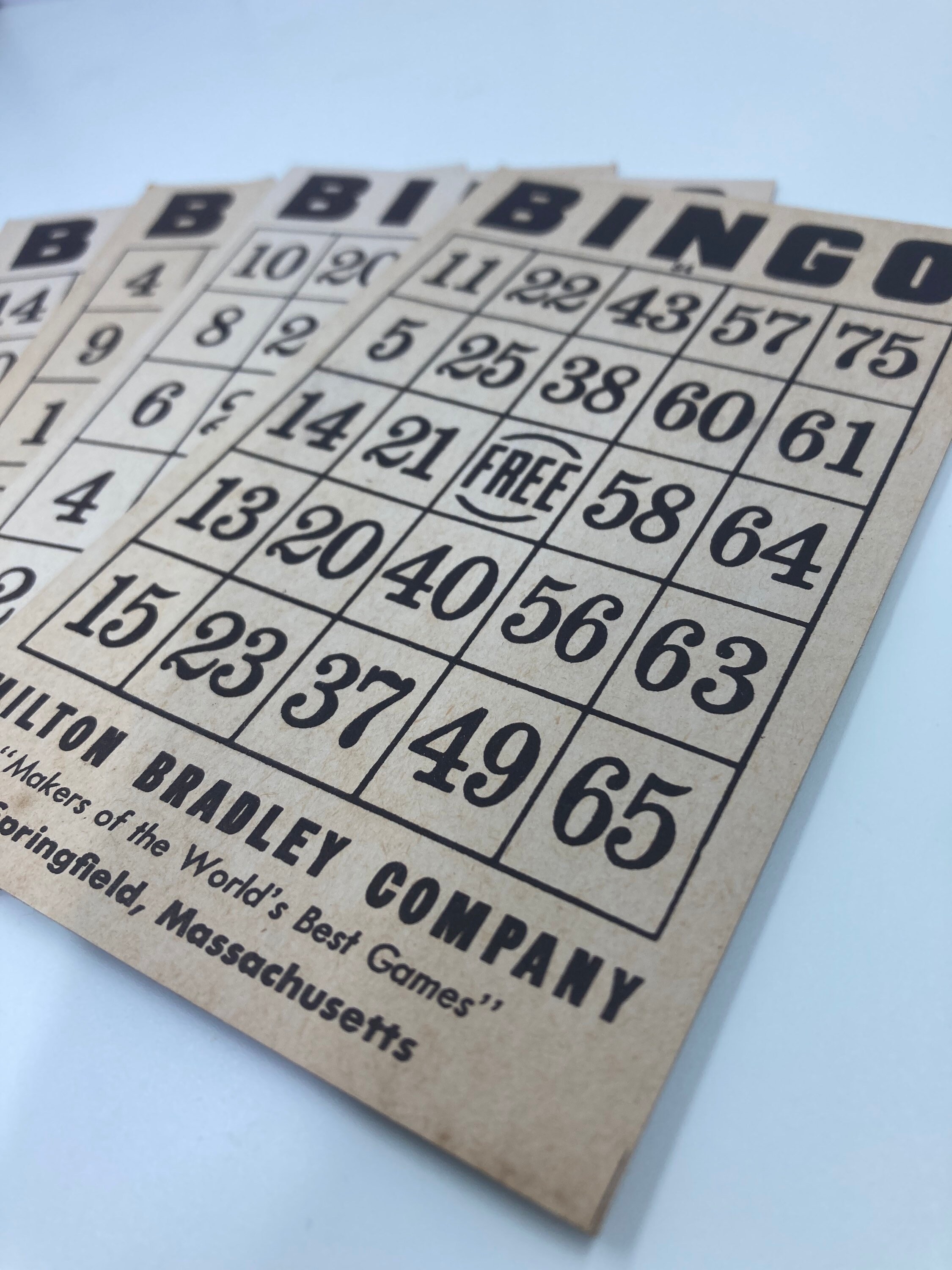 Vintage BINGO Cards, Numbers, Markers - Etsy
