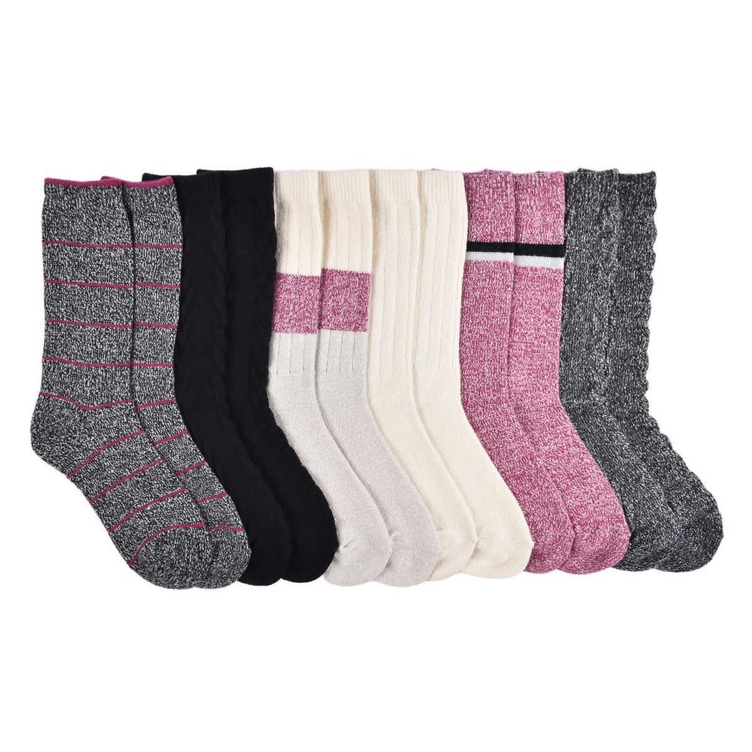 Women's 6-pair Shoe Size: 5-10 Super Soft Yarn Cozy Boot Socks - Etsy