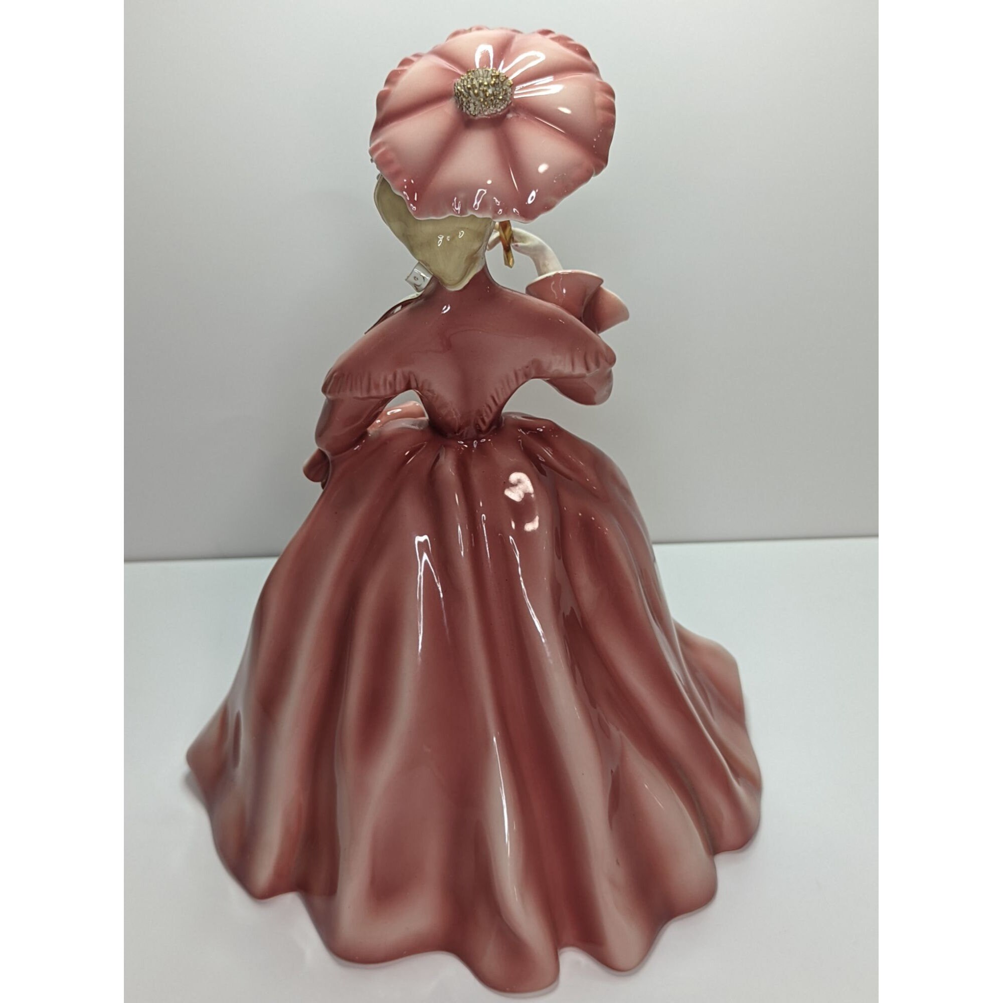 Vivian Figure by Florence Ceramics Pasadena California Parasol Rose ...