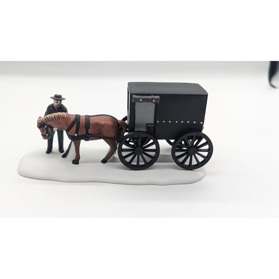 Department 56 Amish Buggy Hand Painted Porcelain Accessory Decorative ...