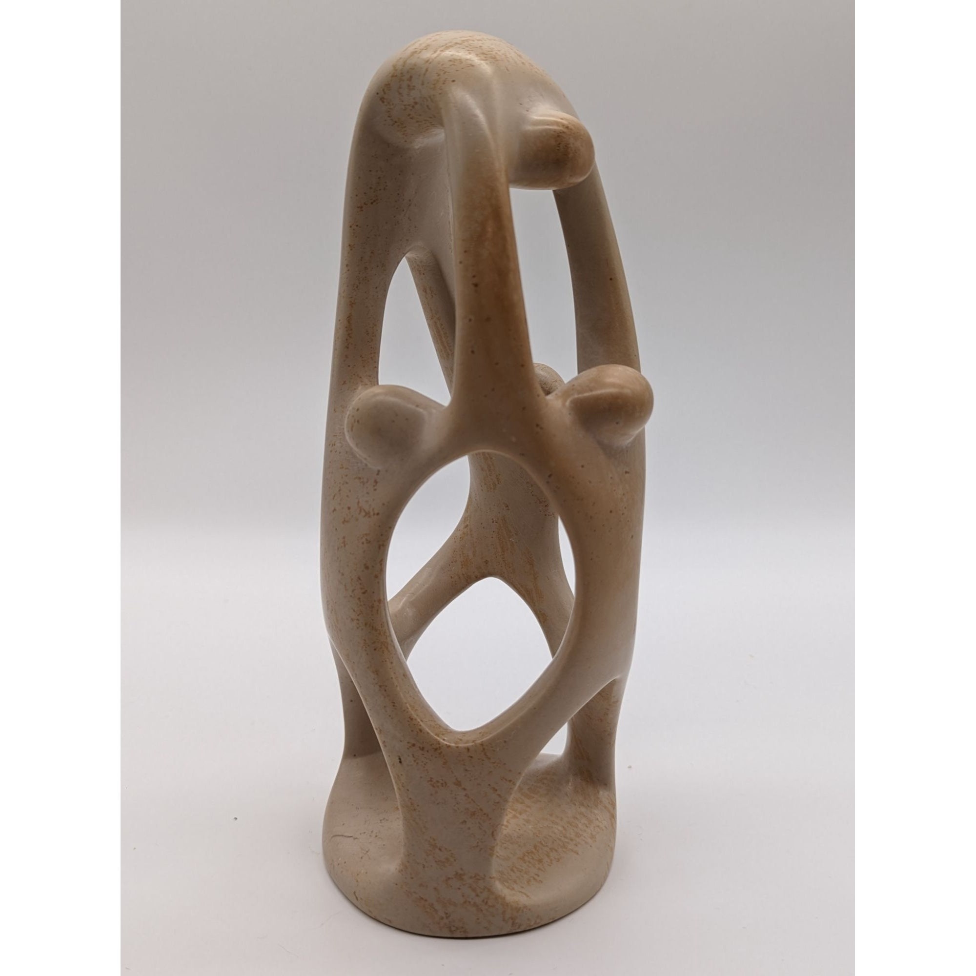 Soapstone Hand Carved Family Tree People Friends Support Figure ...