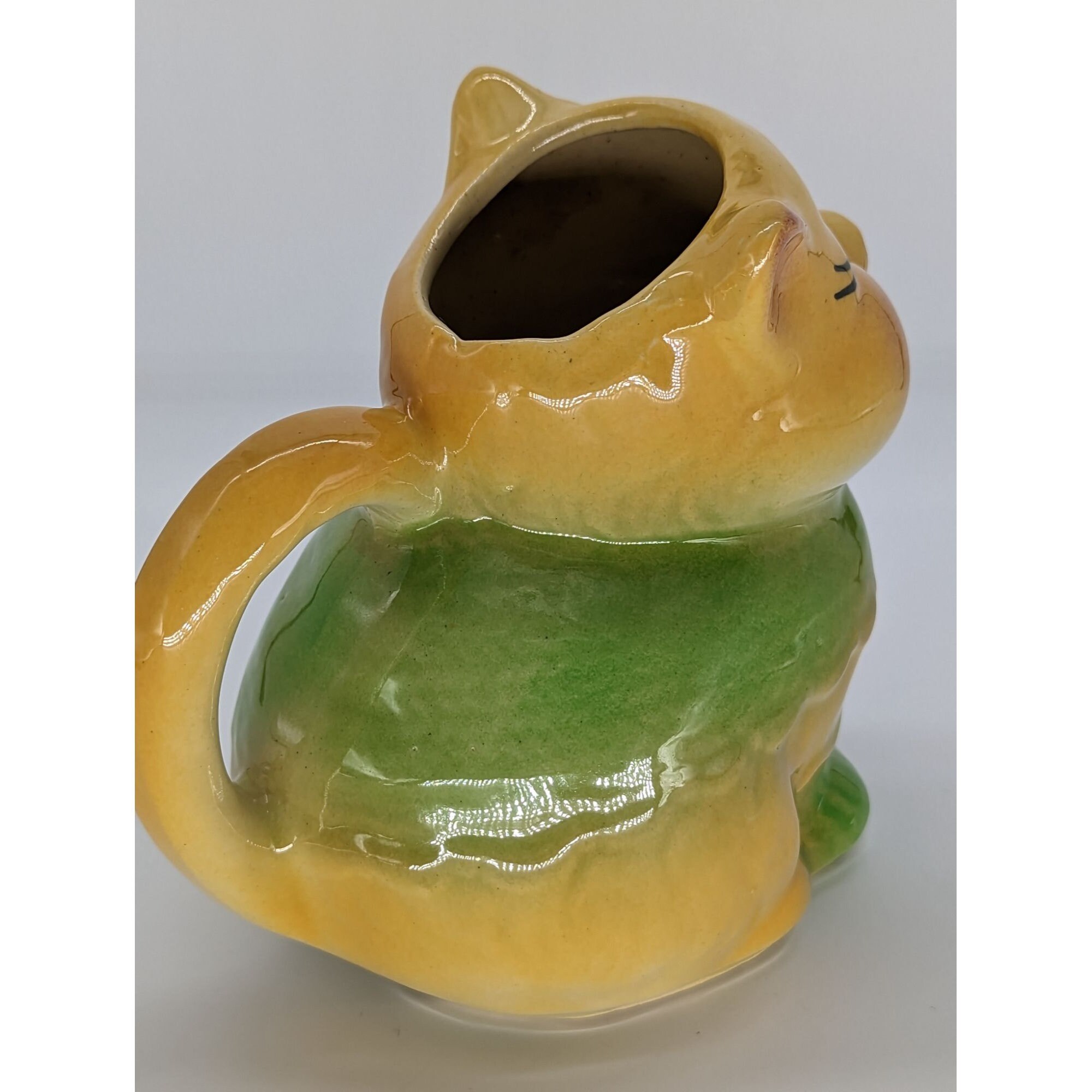 Vintage Shawnee Cat Creamer Pitcher Jug Vibrant Colorful 85 USA Ceramic ...