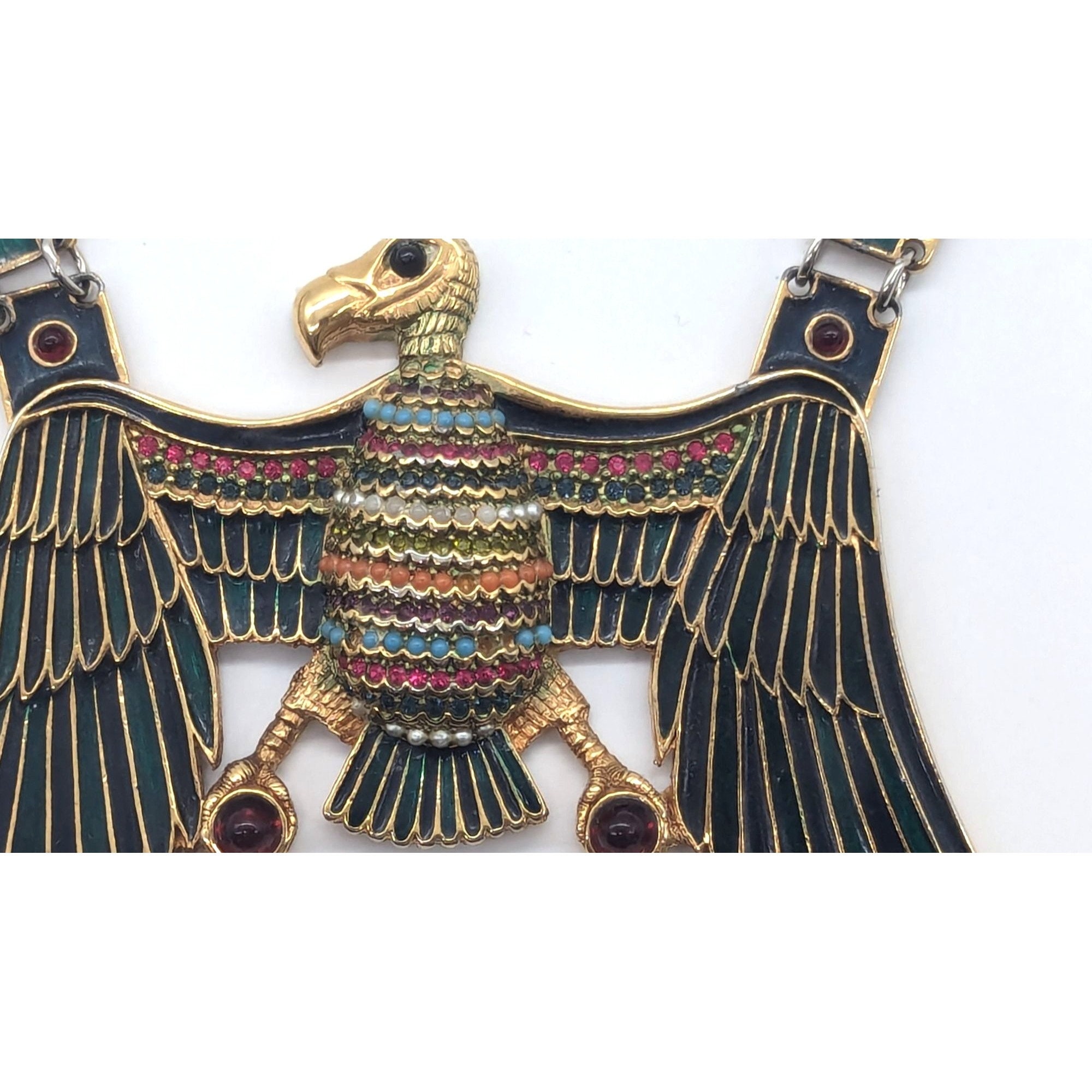 Vintage D'orlan Rare Nekhbet Necklace Protection Goddess Nekhbet ...