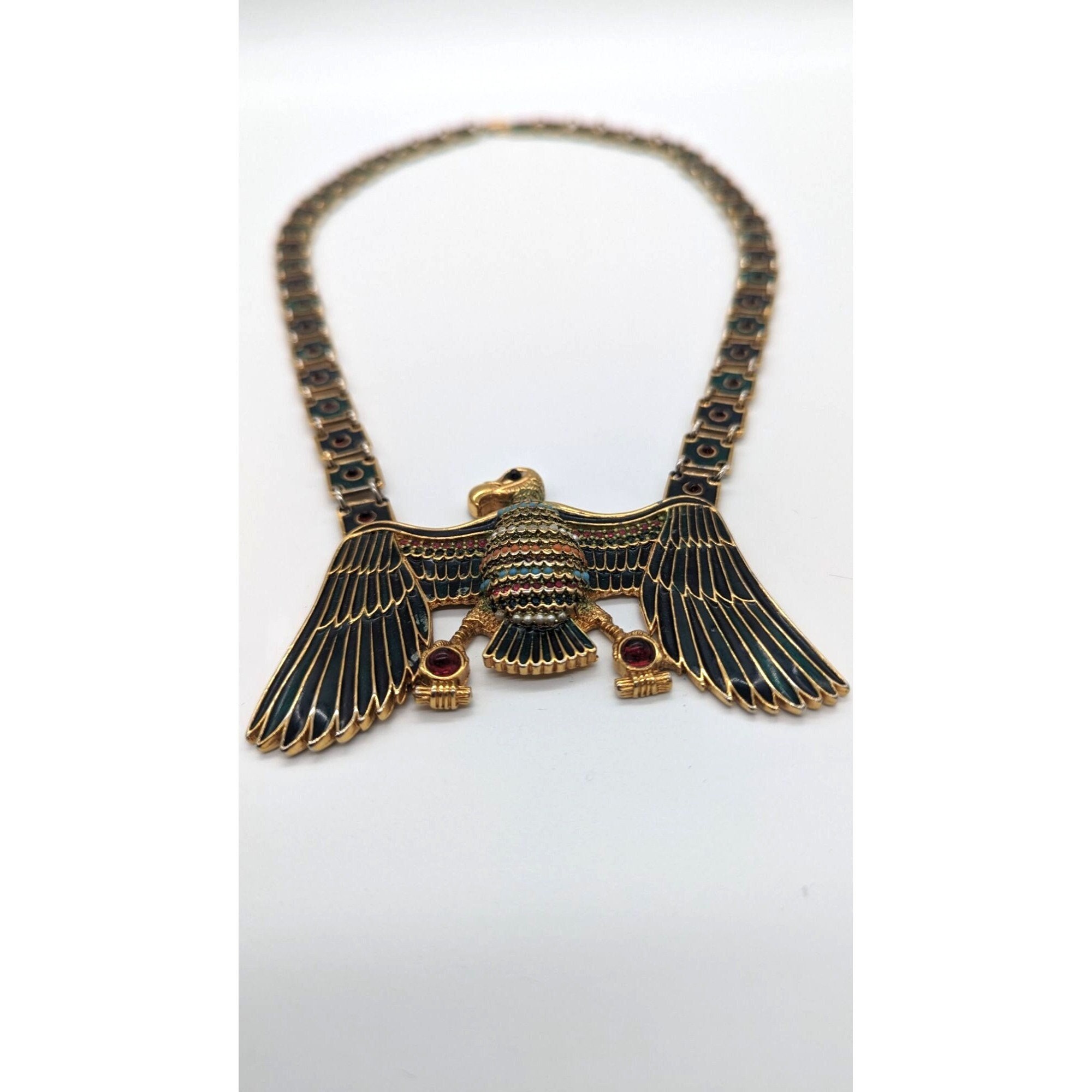 Vintage D'orlan Rare Nekhbet Necklace Protection Goddess Nekhbet ...