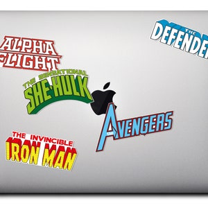 Marvel Comic Logo Stickers - Set 2 - Etsy