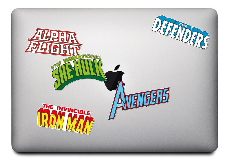 Marvel Comic Logo Stickers Set 2 - Etsy