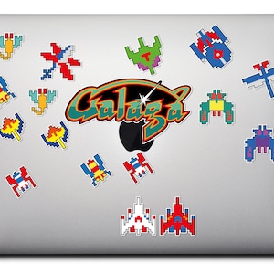 Galaga Arcade Game Stickers - Etsy