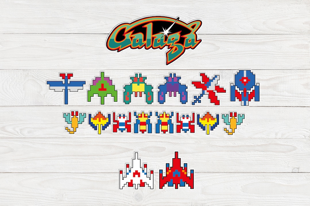Galaga Arcade Game Stickers - Etsy