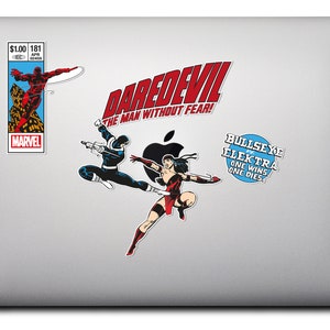 Daredevil Stickers - Bullseye VS Elektra - Etsy