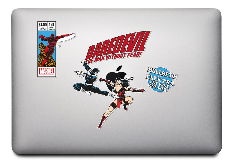 Daredevil Stickers - Bullseye VS Elektra - Etsy