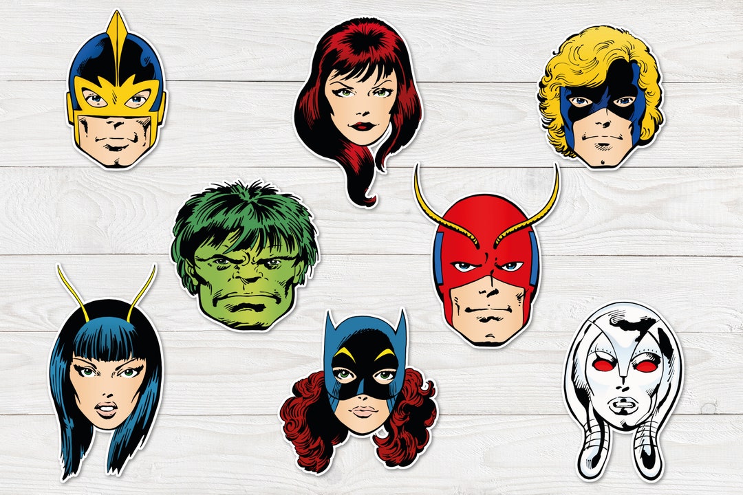 Retro Avengers Stickers - Set 3 - Etsy