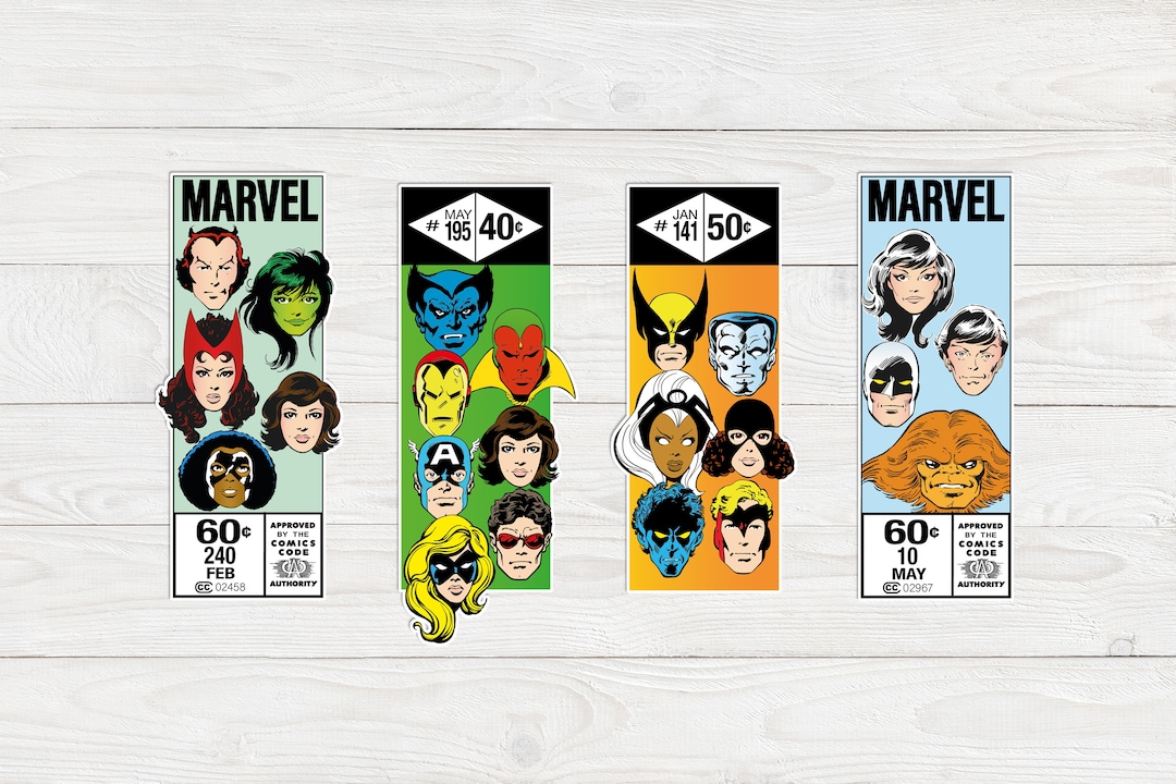 Marvel Corner Box Sticker Set 1 - Etsy