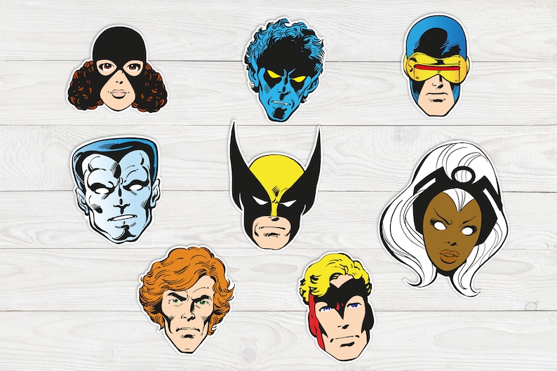 Retro X-men Stickers - Etsy