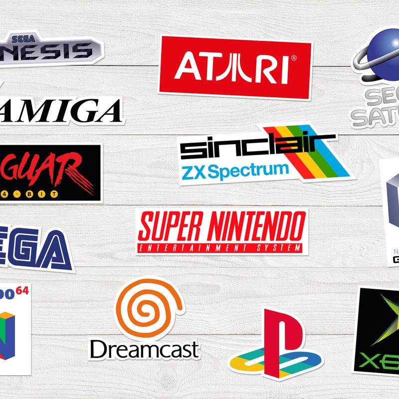 Retro Video Game Console Stickers - Etsy