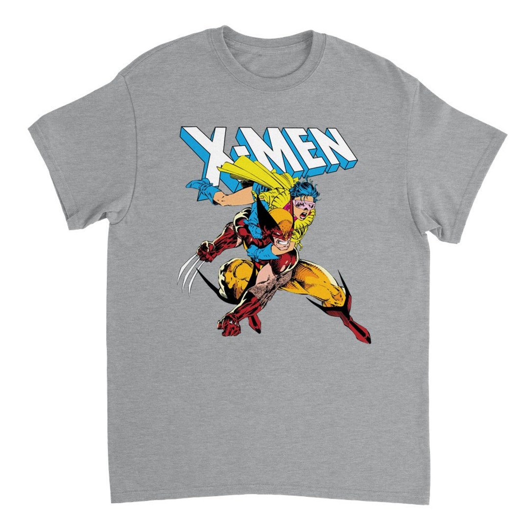 X-men, Wolverine & Jubilee - Heavyweight, 100% Cotton, Unisex T-shirt ...