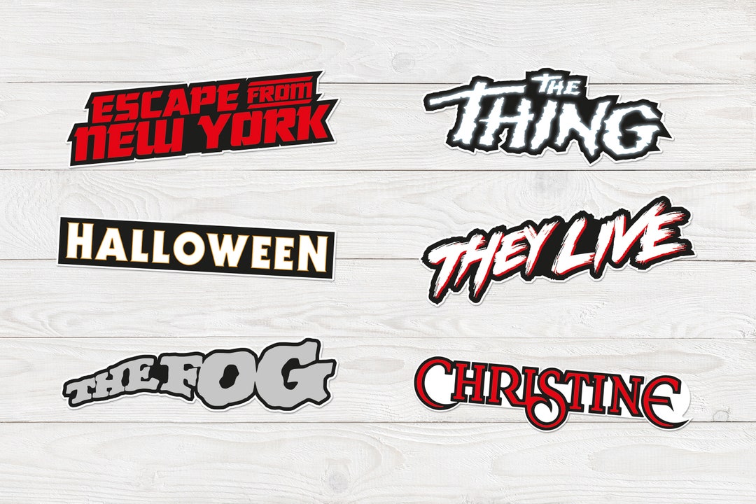 John Carpenter Movie Logo Stickers - Etsy