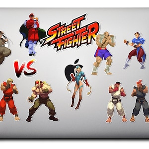 Street Fighter Stickers - Set 1 - Etsy