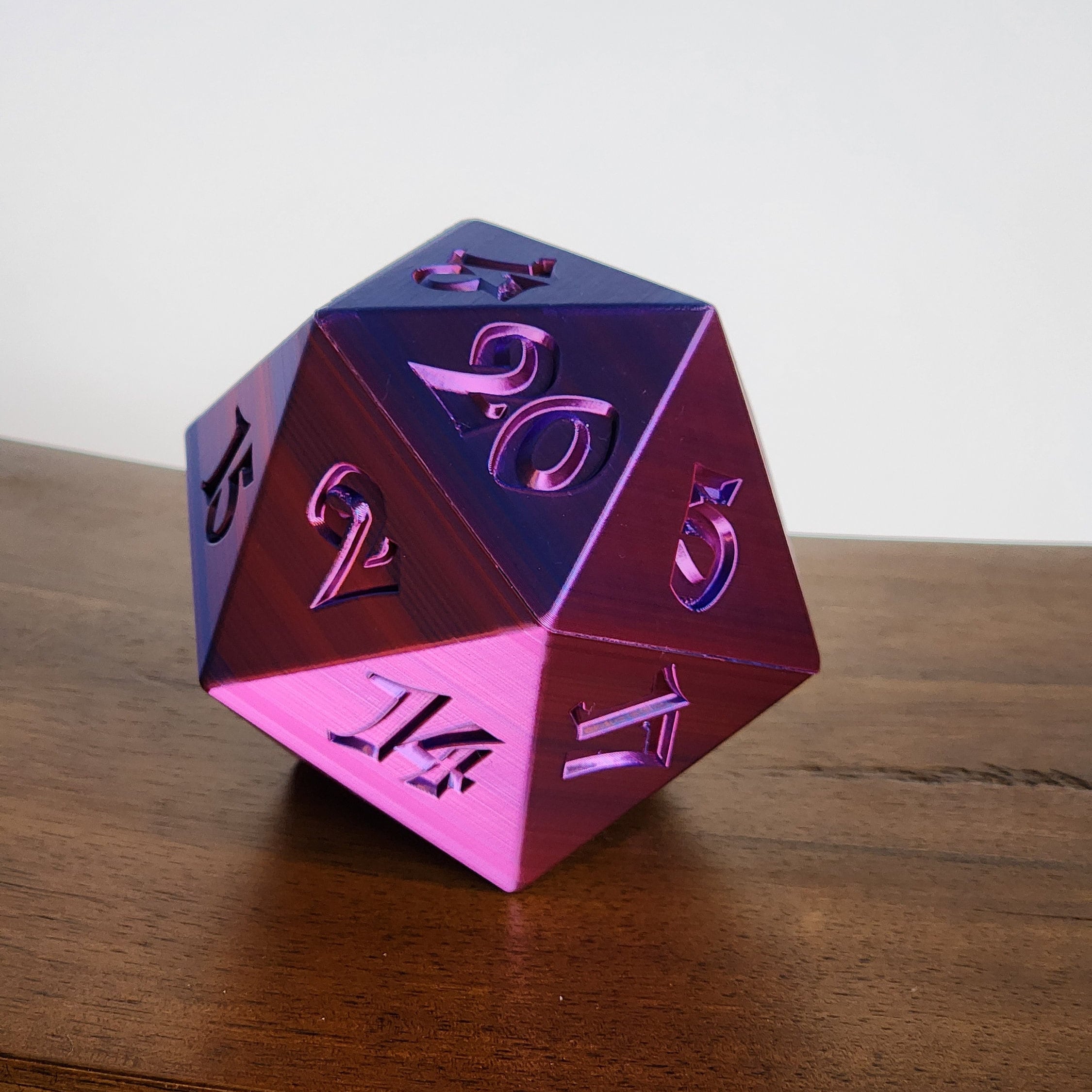 D20 Dice Container Chromatic Blue and Pink - Etsy