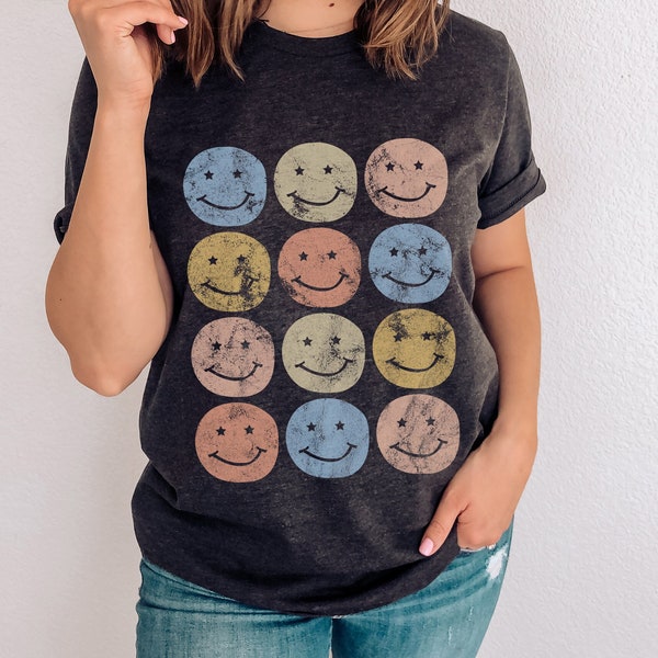 Preppy Smiley Face Shirt - Etsy