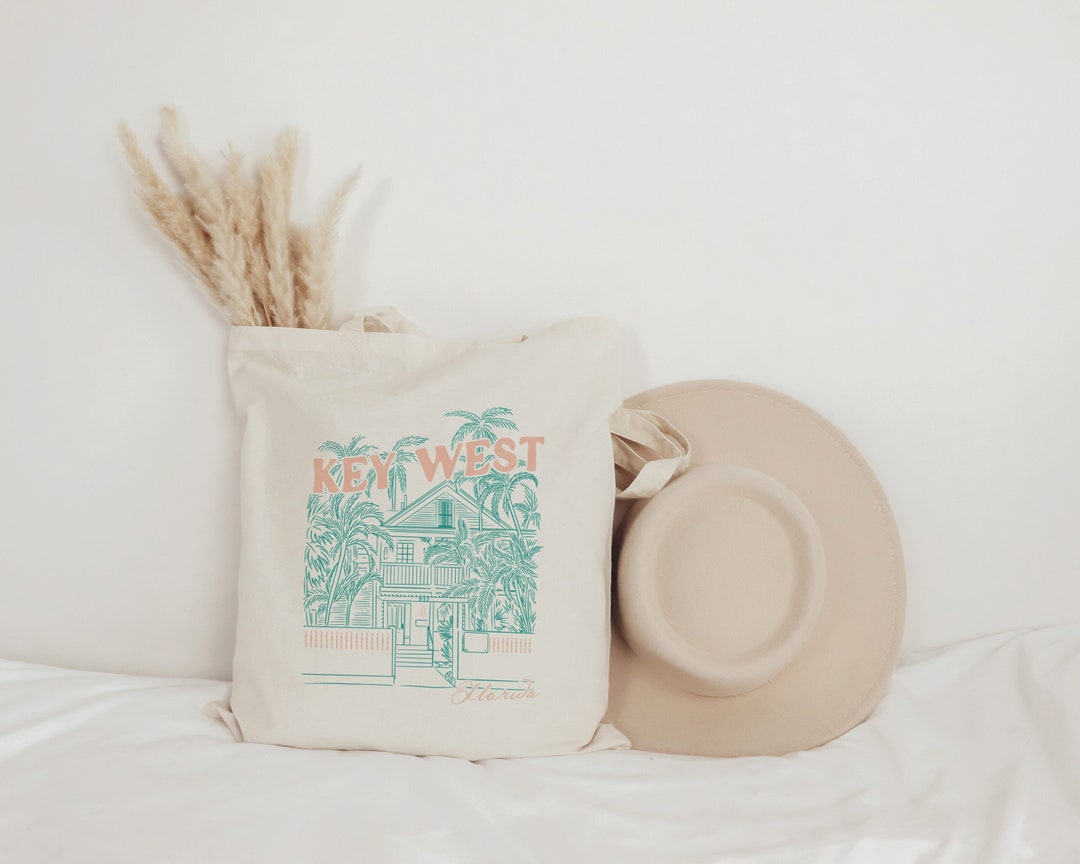 Key West Canvas Bag, Key West Bachelorette Favors, Key West Birthday ...