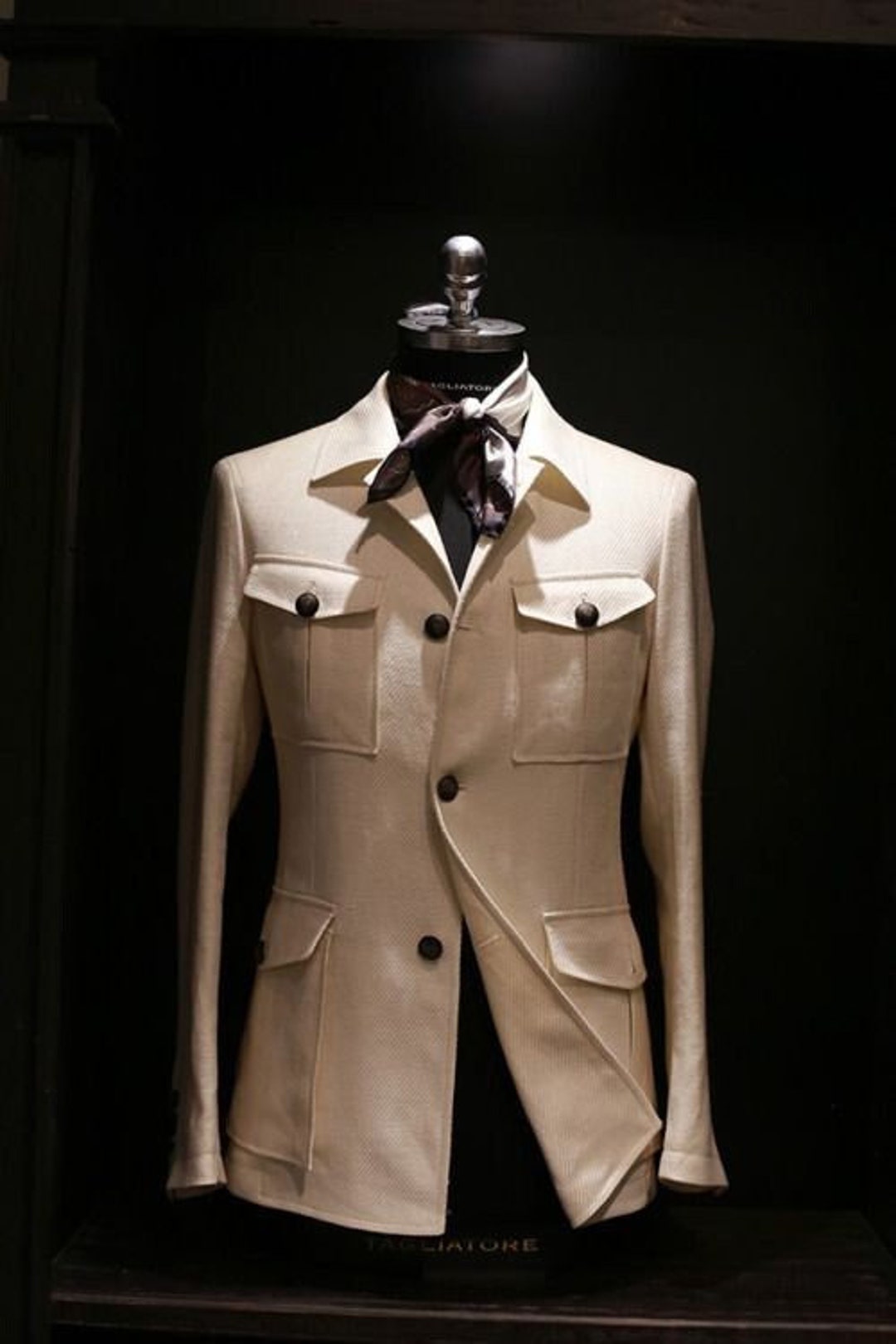 Men Safari Jacket Set Premium Lightweight Formal Wedding Party ...