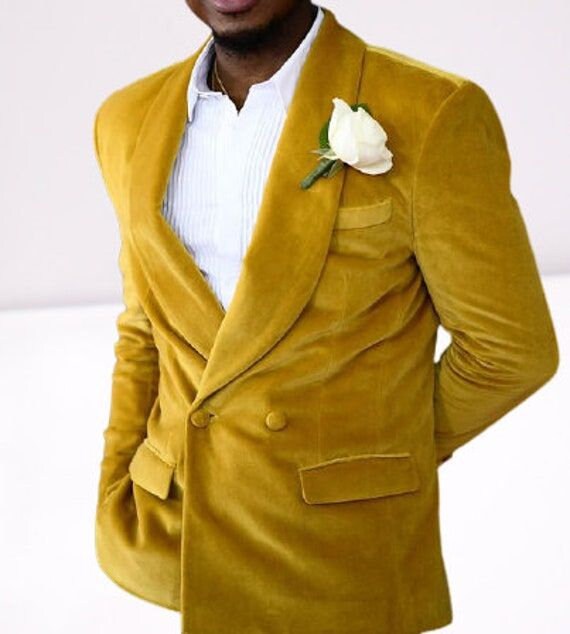 Men Velvet Suit Beach Wedding Suit Groomsmen Suit Dinner Suit - Etsy
