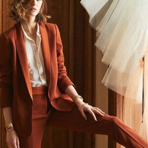 Rust Suit for Women/ GIRL Pant Suit/women's Tuxedo /women Pant Suit ...